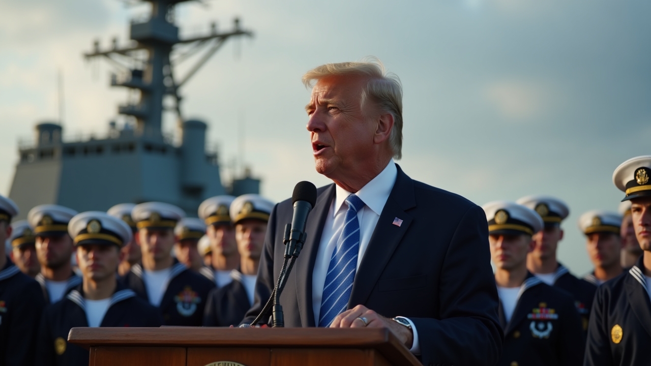 WATCH: Trump Celebrates 250 Years Of Navy Dominance With Electrifying ...