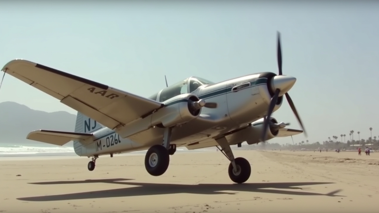 Heroic Pilot Executes Perfect Beach Landing After Cessna Engine Failure