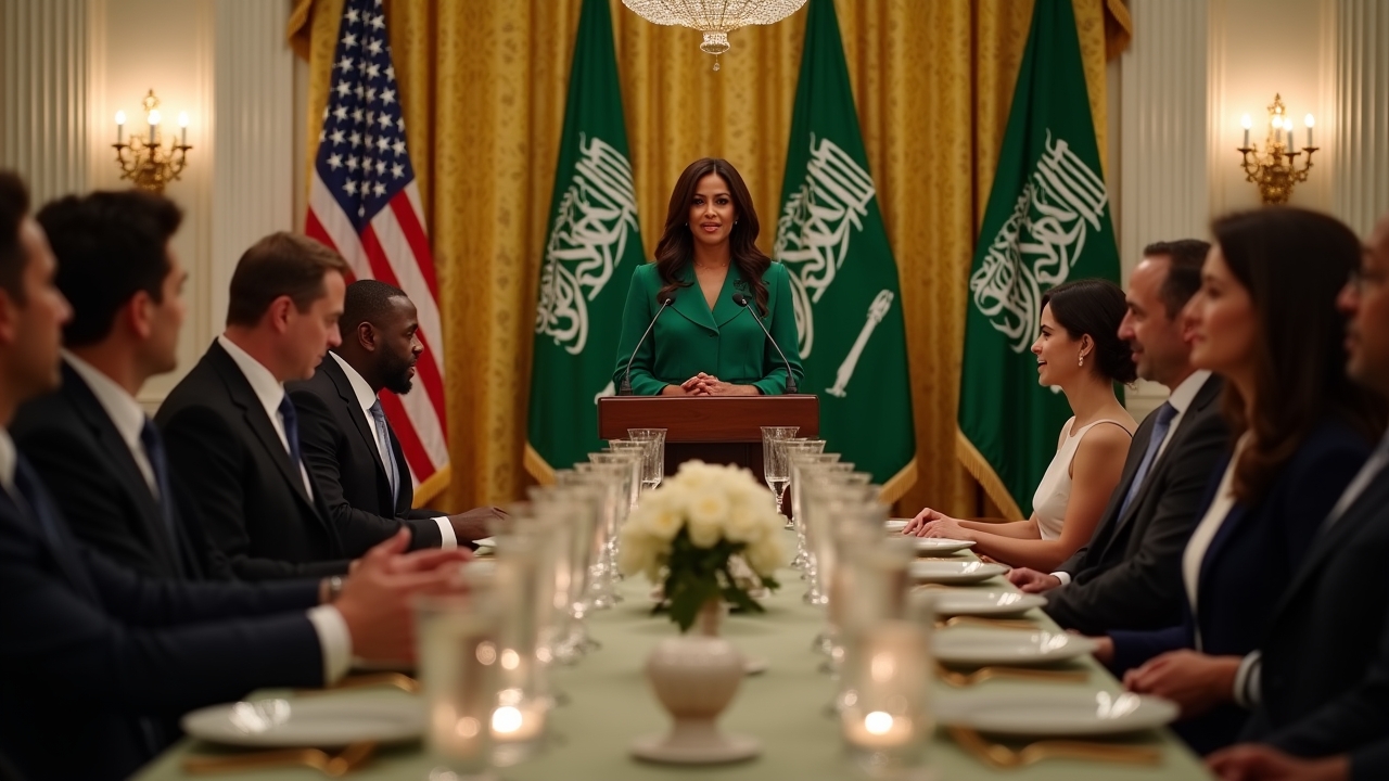 Melania Trump Dazzles In Green Gown During Historic State Dinner With ...