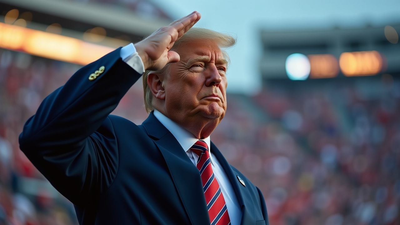 WATCH: Trump Draws Roaring Applause After Saluting Anthem At Army-Navy Game
