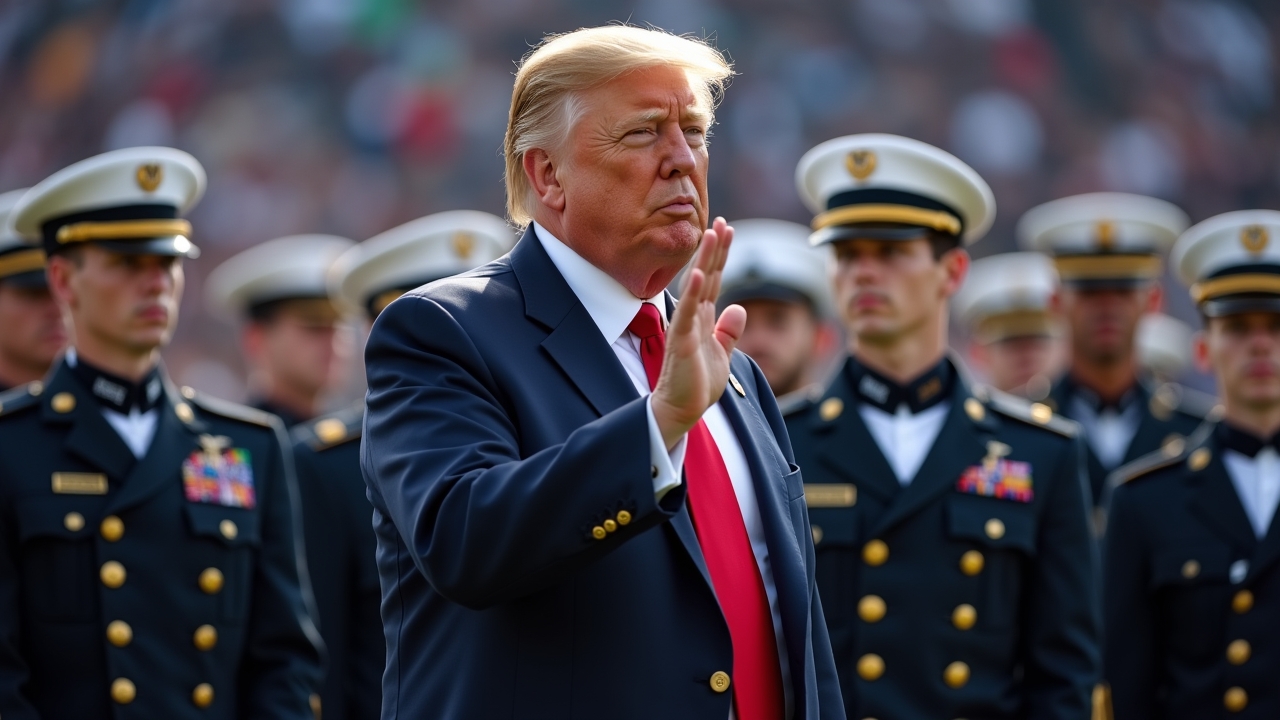 WATCH: Trump Signals Strong Military Ties During Epic Army-Navy Coin Toss