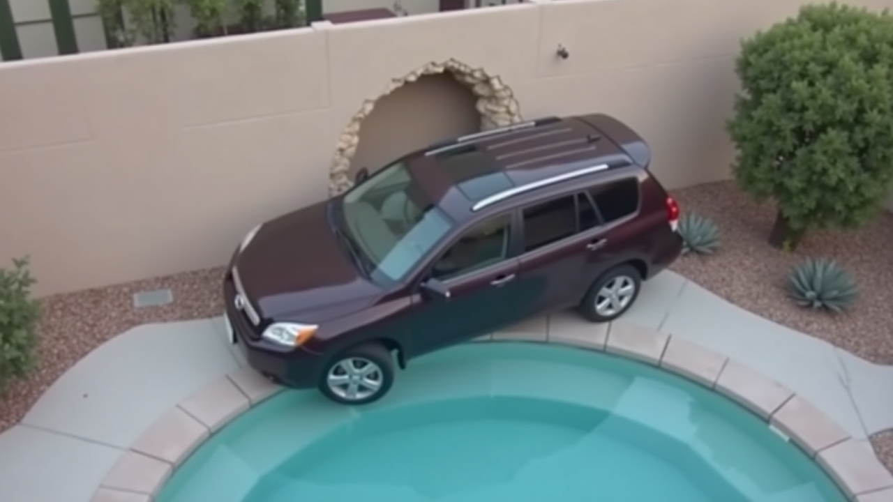 REPORT: Impaired Driver Ejected Into Pool After Wild Backyard Crash
