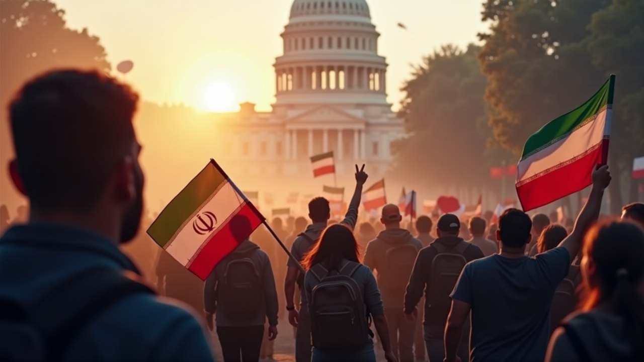Iranian Protesters Wave Trump Flags While U.S. Protesters Turn Treasonous