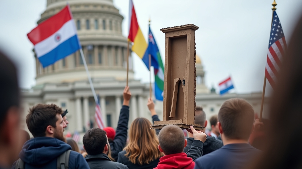 JUST IN: Portland Protesters March With Cardboard GUILLOTINE And ...