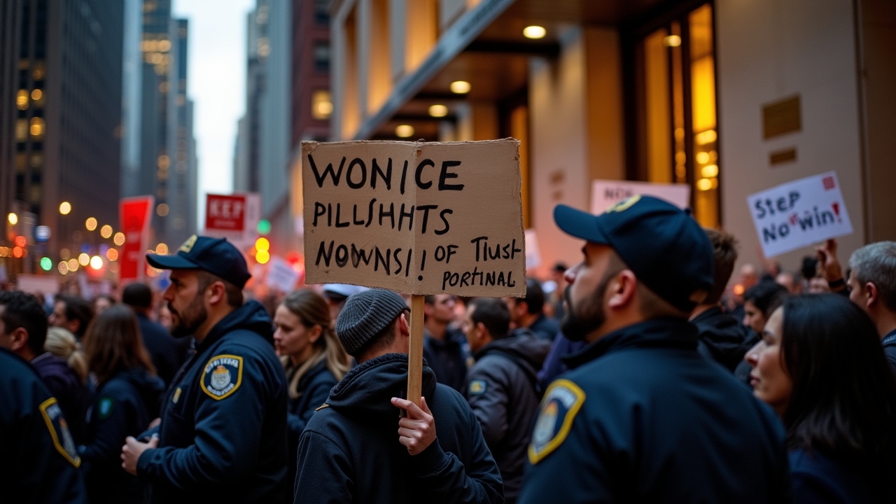 Protesters Storm Trump Tower Lobby Chanting Anti-ICE Slogans As Police ...