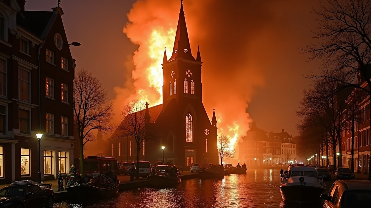 Historic Vondelkerk Church Reduced To Ashes After Midnight Blaze In ...