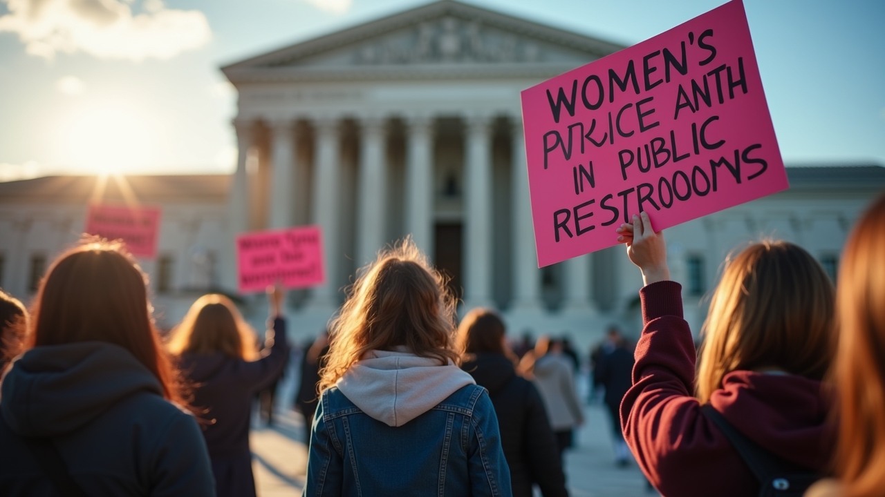 Viral Video Exposes Shocking Reality Of Men Invading Women’s Bathrooms