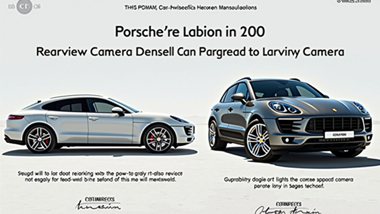 Porsche Recalls Over 173K Vehicles Amid Rearview Camera Safety Concerns
